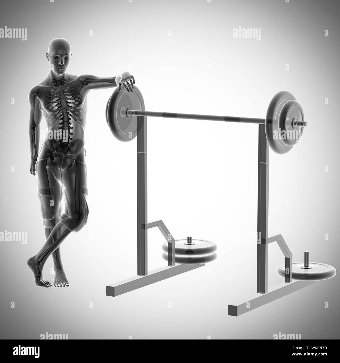 human radiography scan in gym room Stock Photo - Alamy