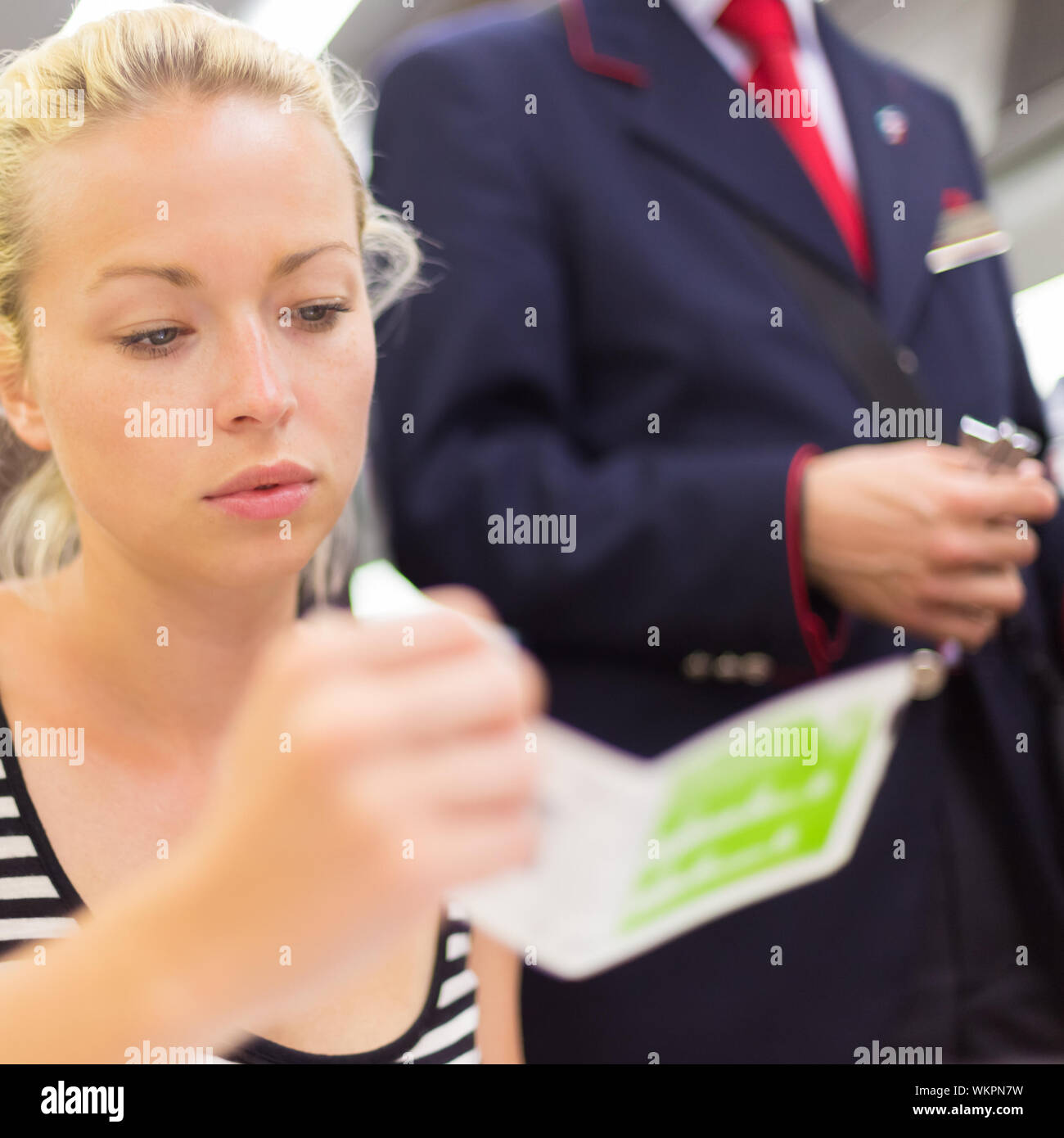 Uniform female train conductor hi-res stock photography and images - Alamy