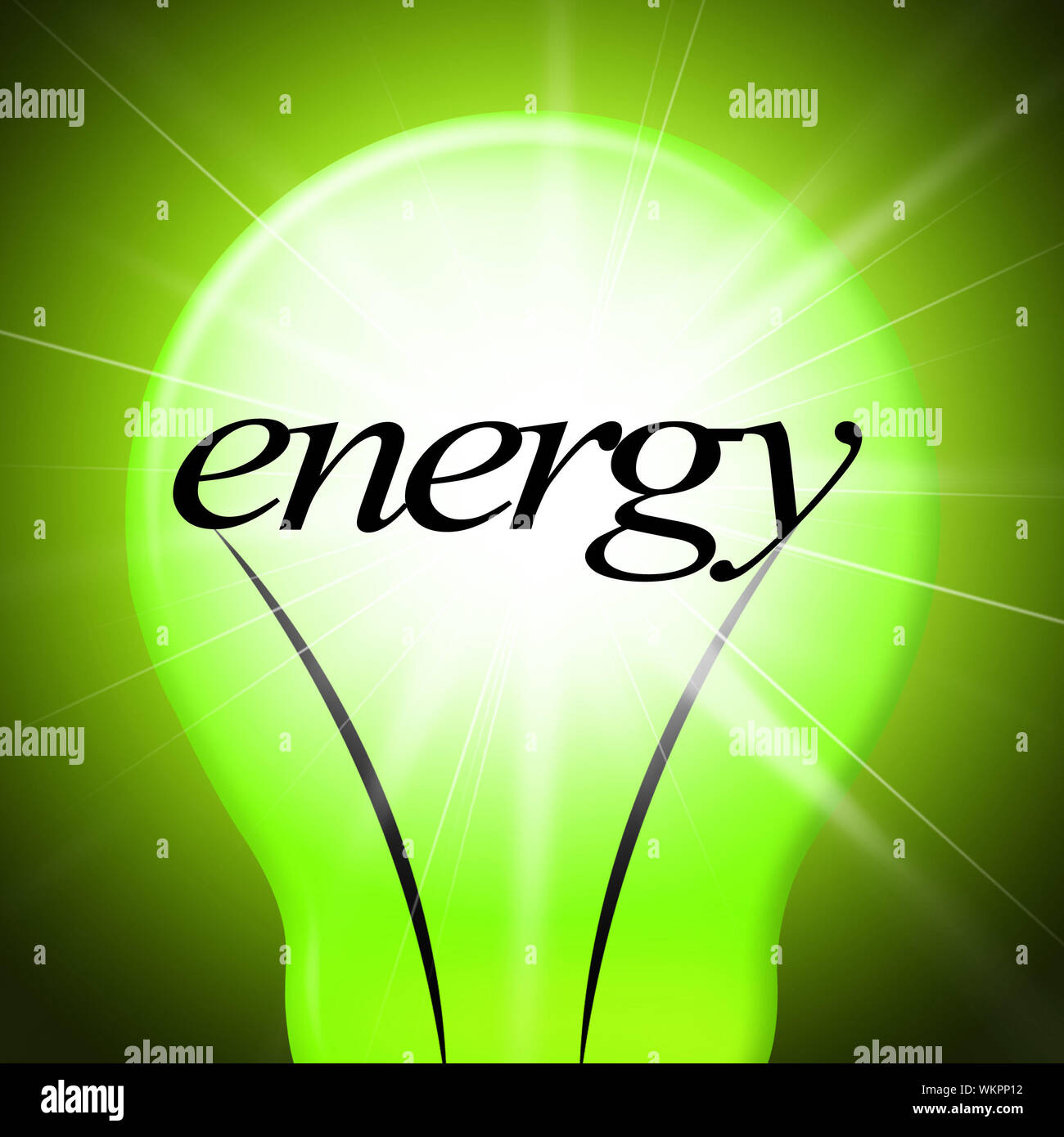Eco Energy Meaning Go Green And Reuse Stock Photo - Alamy