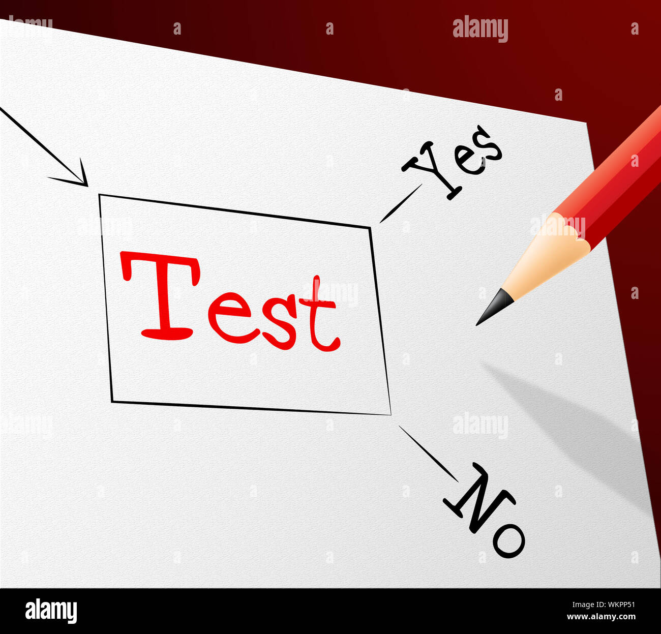 Quiz Test Indicating Questions And Answers And Quizzes Choosing Stock ...
