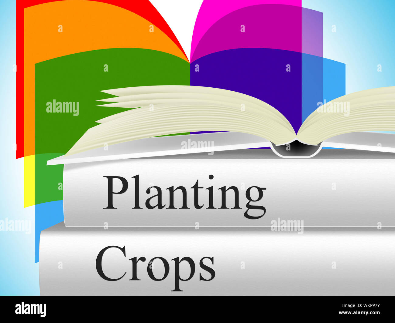 Planting Crops Meaning Agribusiness Agriculture And Farming Stock Photo ...