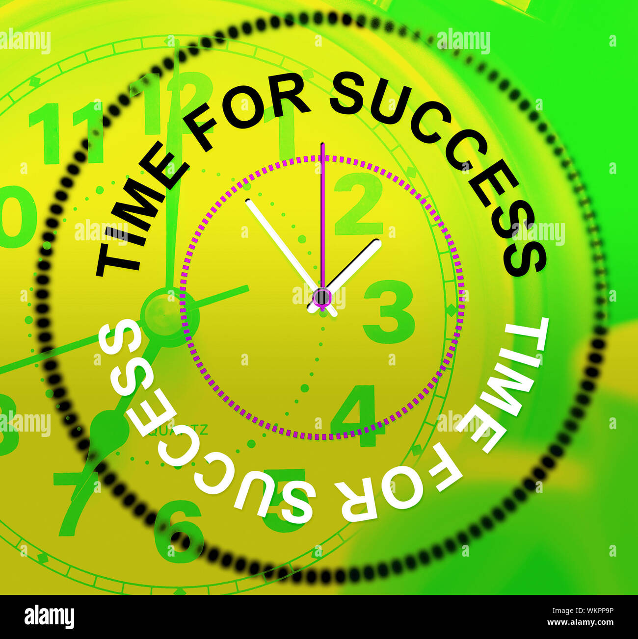 Time For Success Showing Victory Successful And Resolution Stock Photo ...