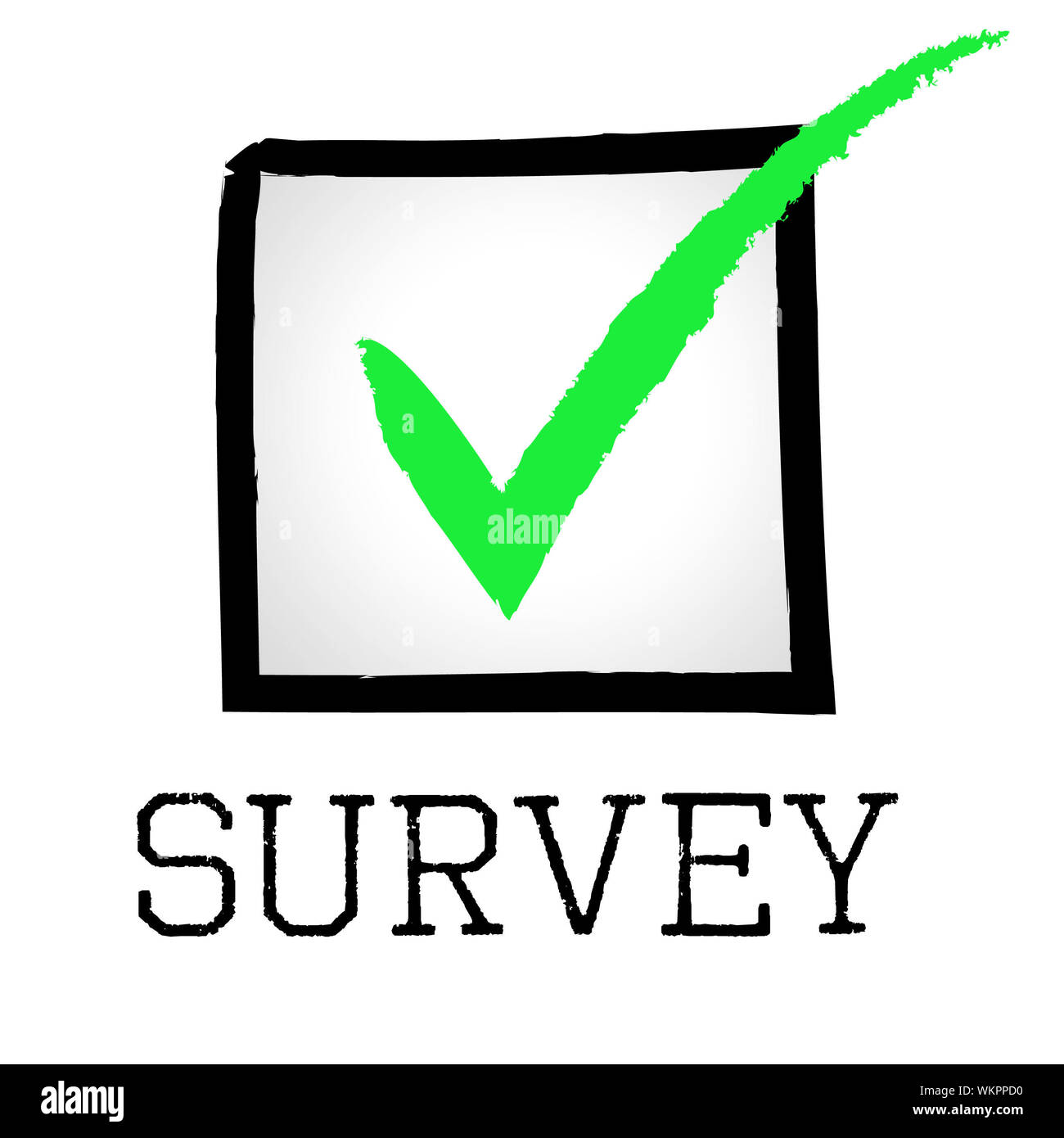 Tick Survey Showing Approved Confirm And Check Stock Photo - Alamy