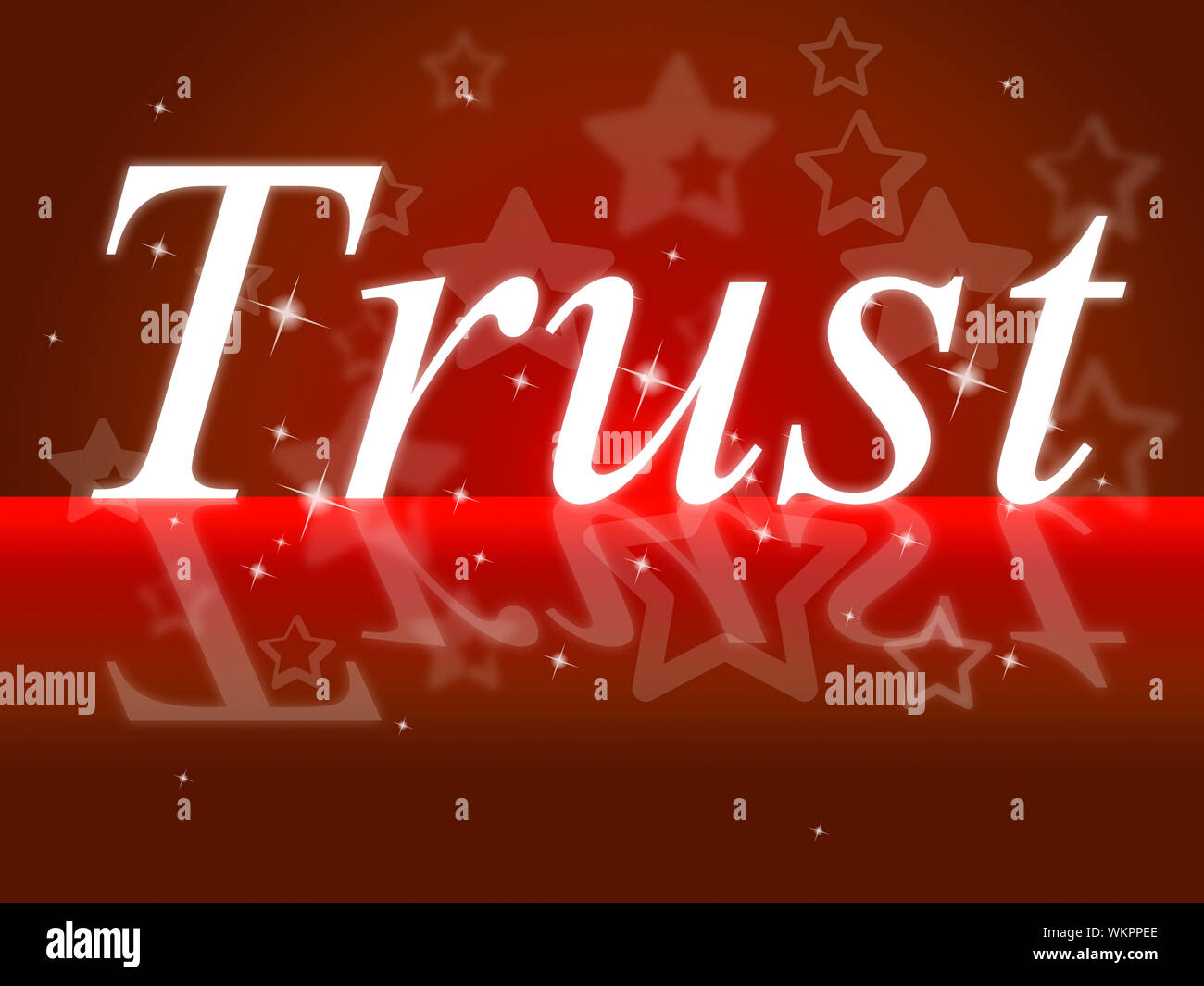 Trust Faith Showing Believe In And Worship Stock Photo - Alamy