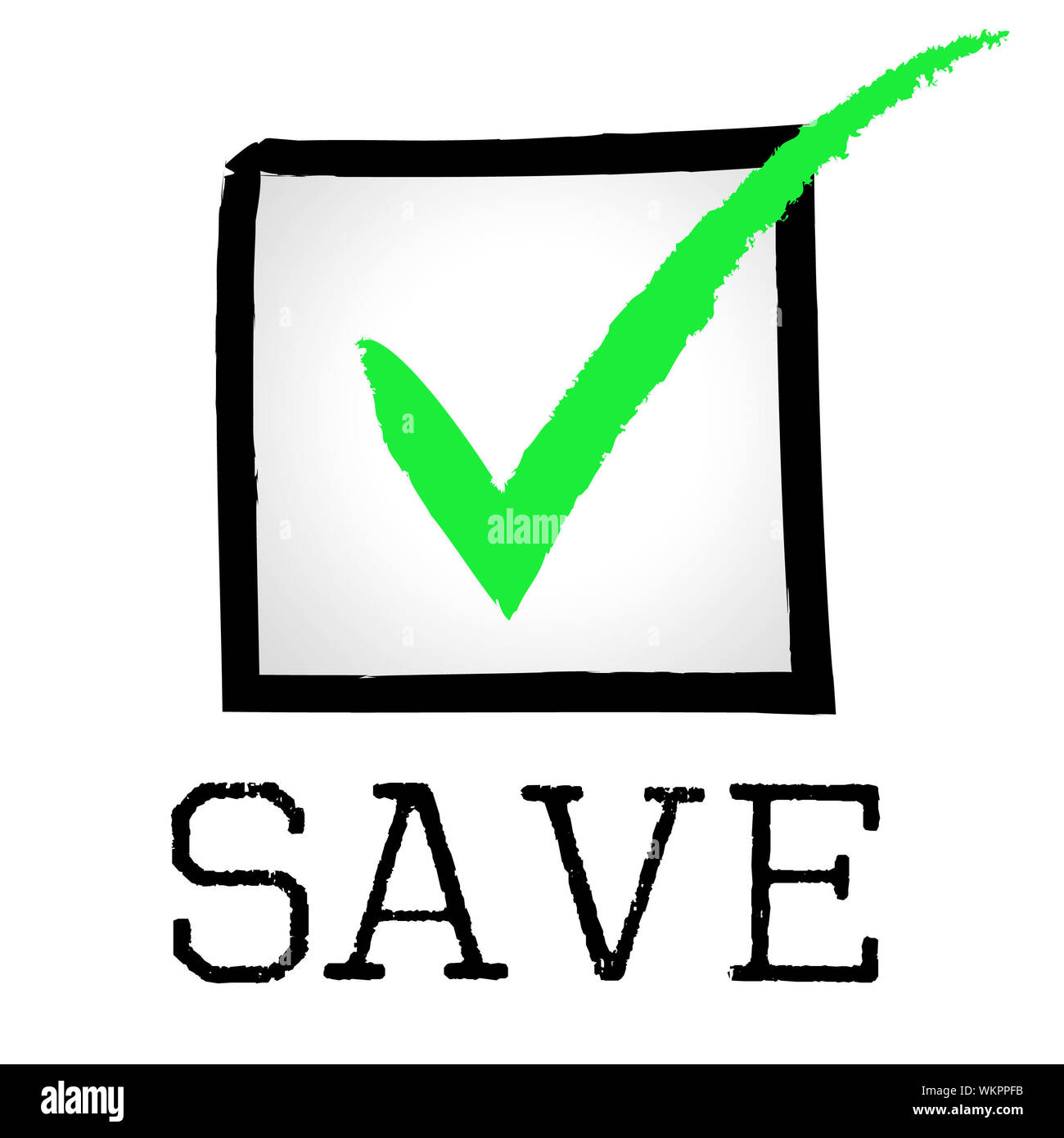 Save Tick Meaning Financial Yes And Passed Stock Photo - Alamy