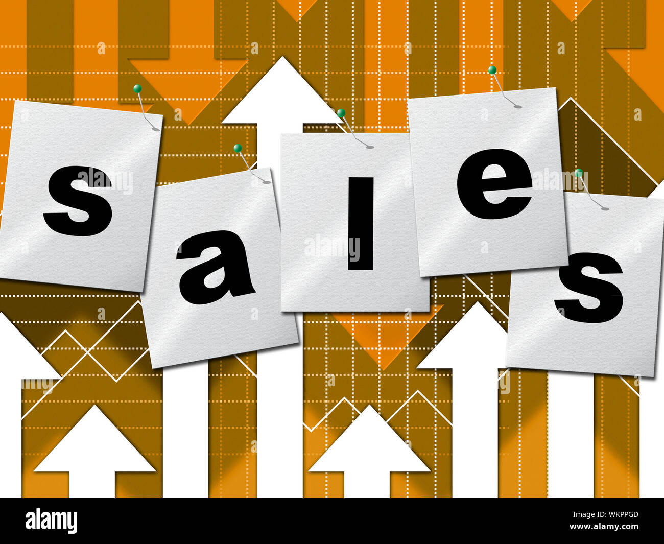 Selling Graph Meaning Sales Investment And Finance Stock Photo - Alamy