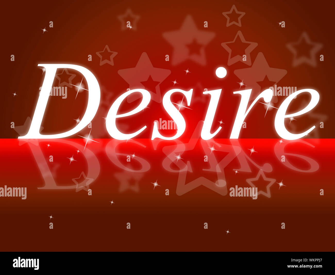 Desire Wants Meaning Craving Ambitions And Yearning Stock Photo - Alamy