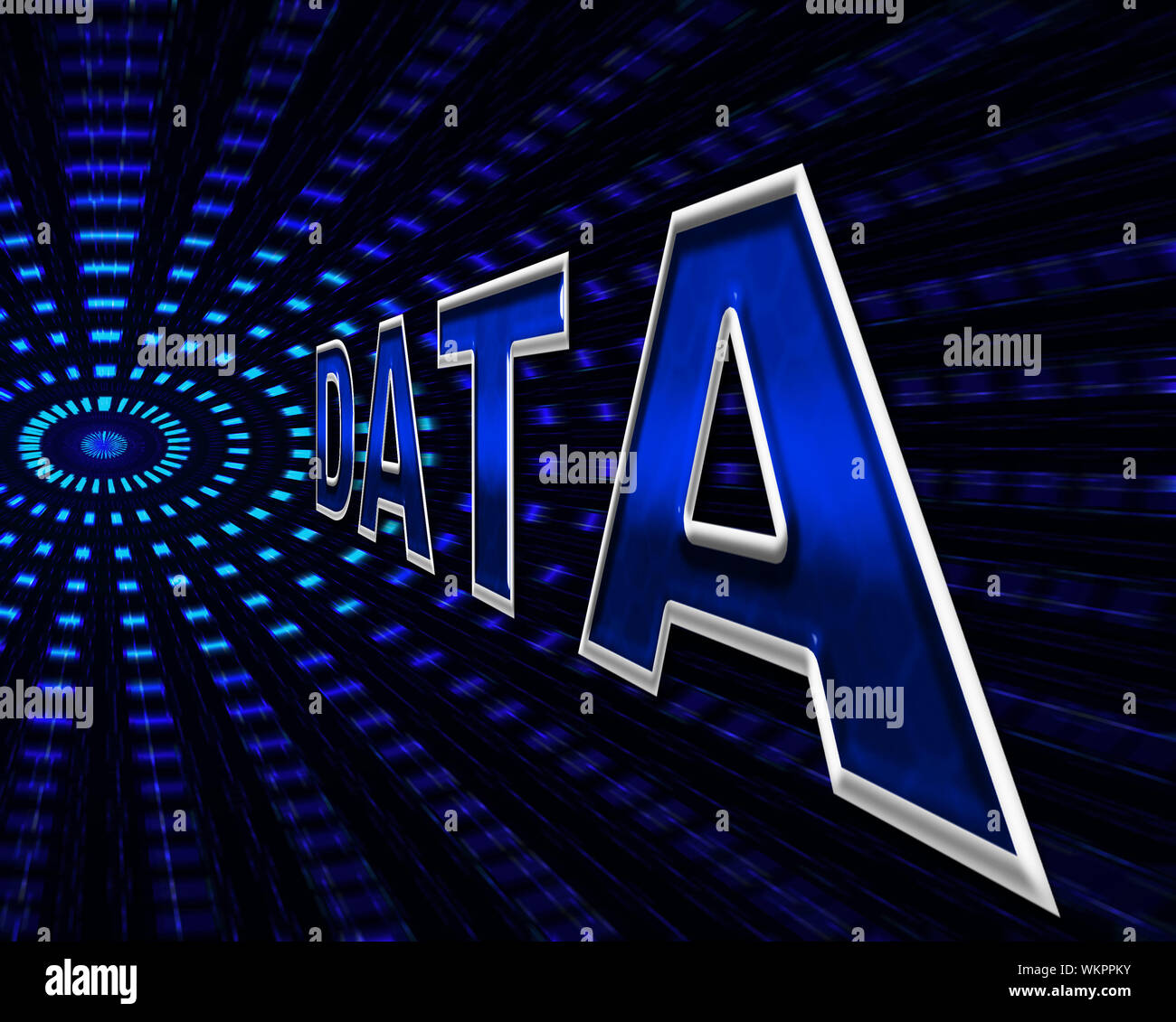 Computer Data Indicating Global Communications And Information Stock ...