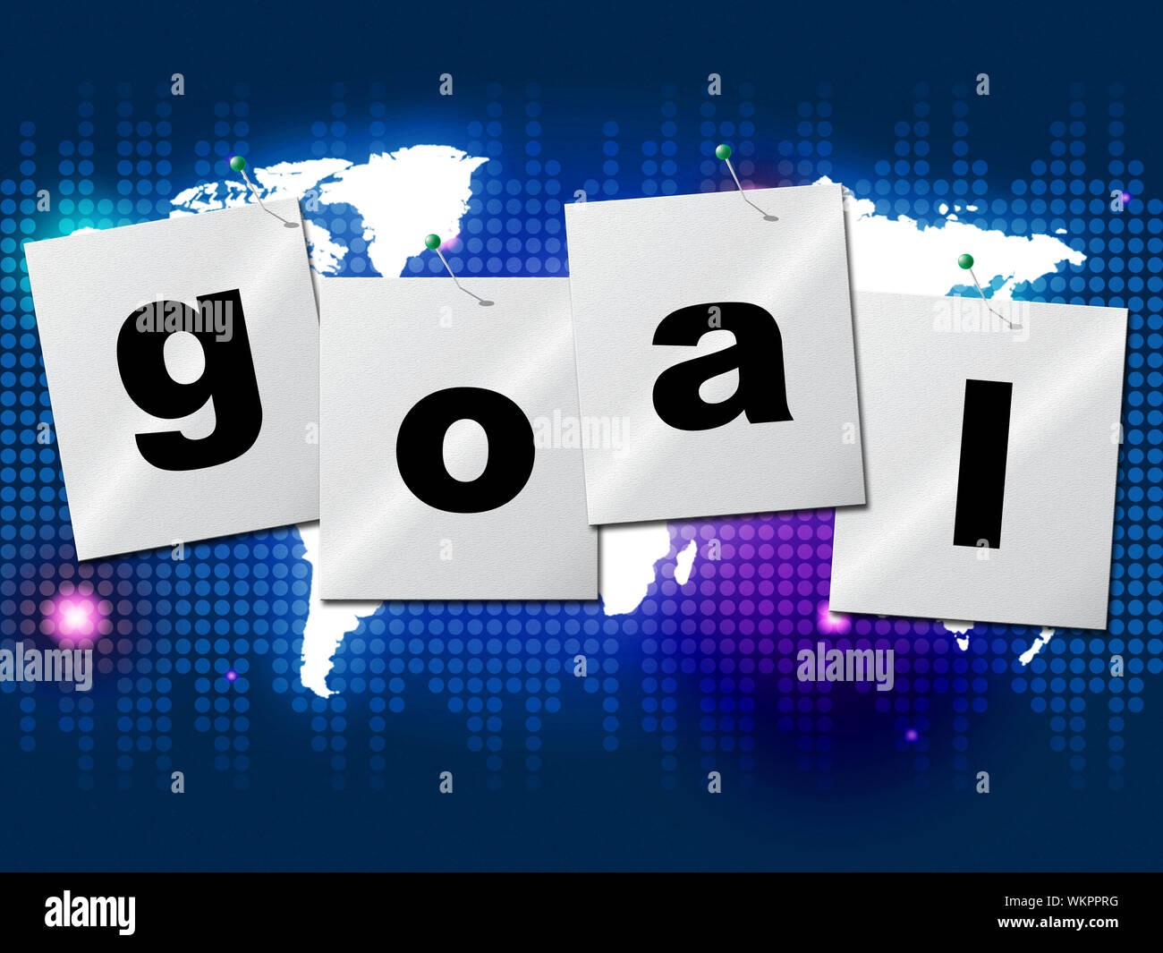 Goals Goal Representing Aspire Motivation And Strategy Stock Photo - Alamy