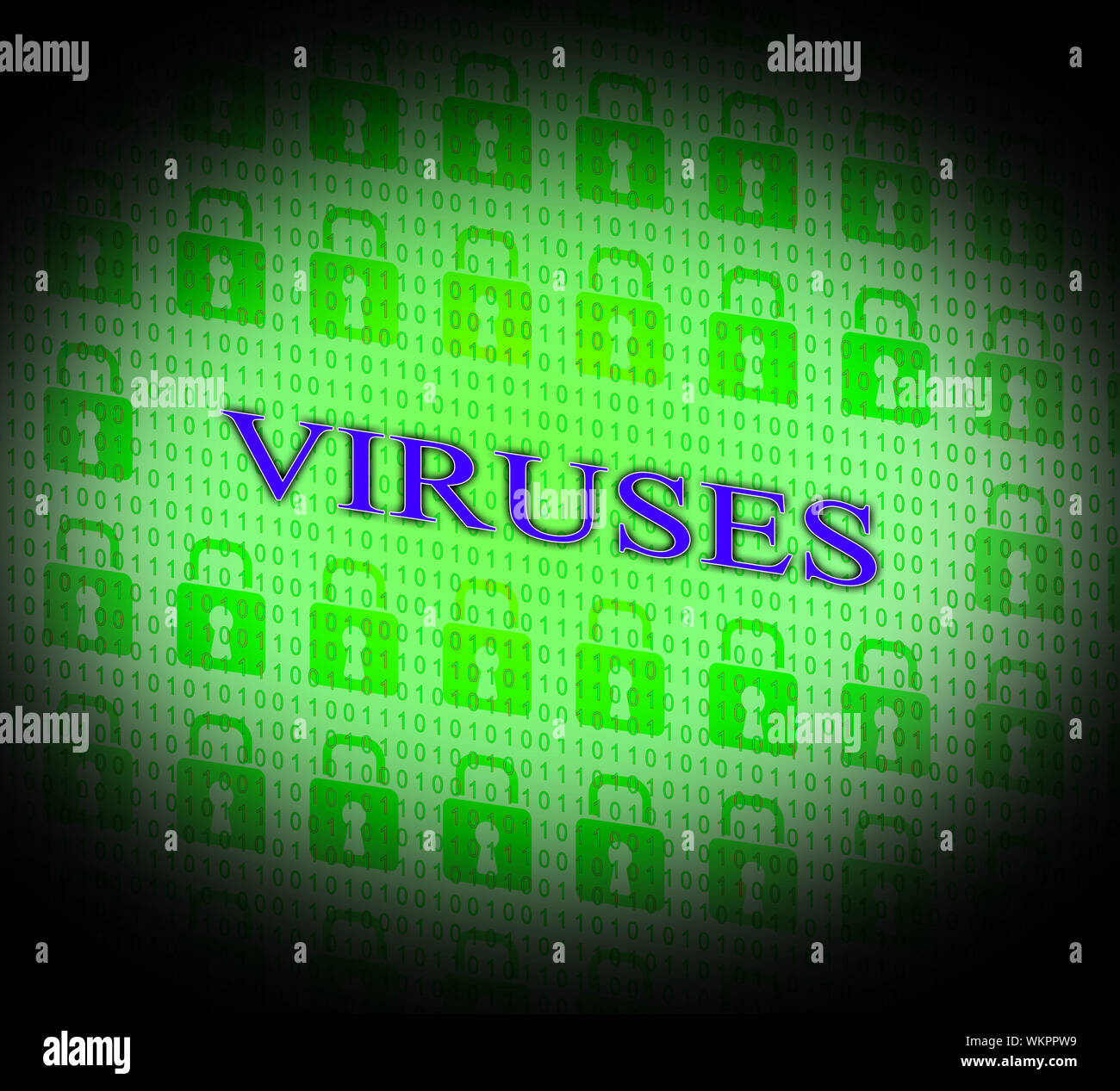 Online Virus Representing World Wide Web And Website Stock Photo - Alamy