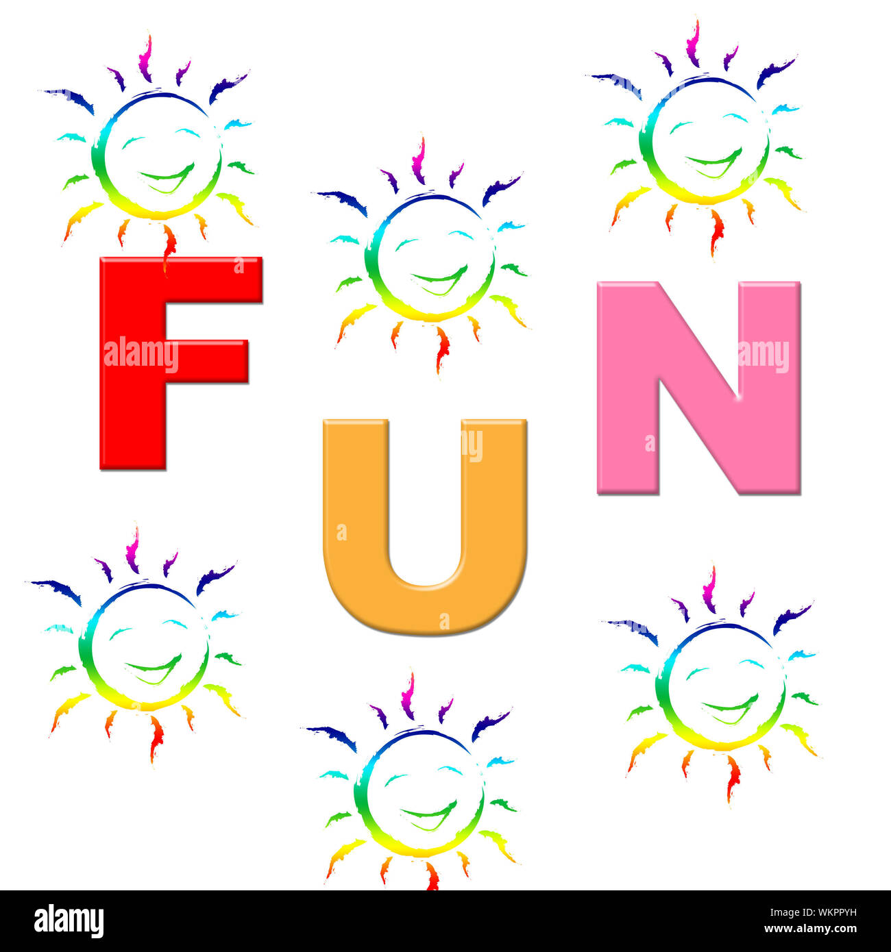 Fun Joy Showing Kids Toddlers And Happy Stock Photo - Alamy