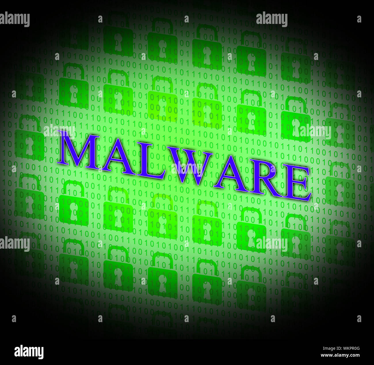 Malware Internet Showing World Wide Web And Website Stock Photo - Alamy