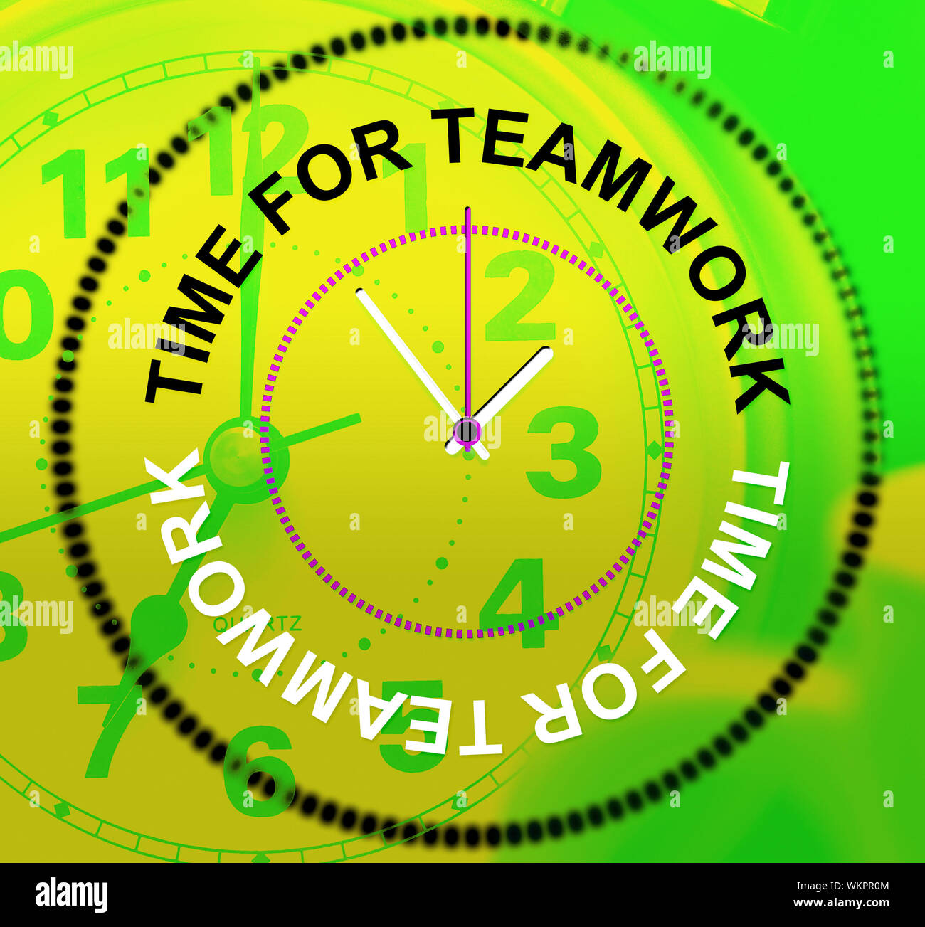 Time For Teamwork Showing Combined Organized And Unit Stock Photo - Alamy