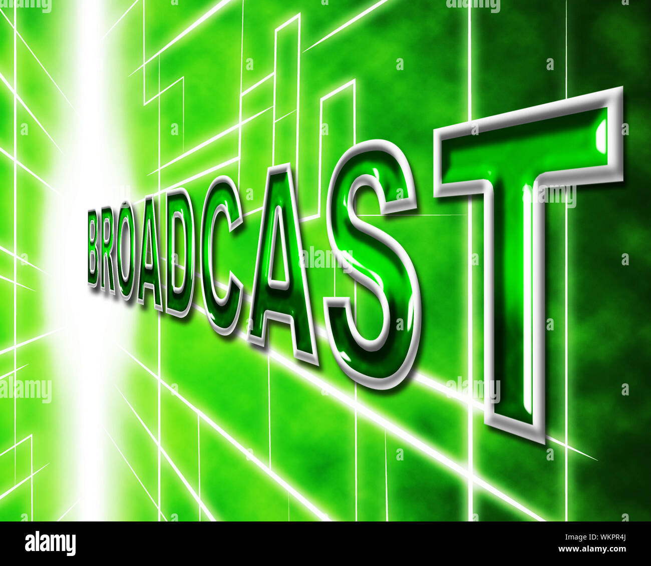 Transmit Broadcast Indicating World Wide Web And Website Stock Photo ...