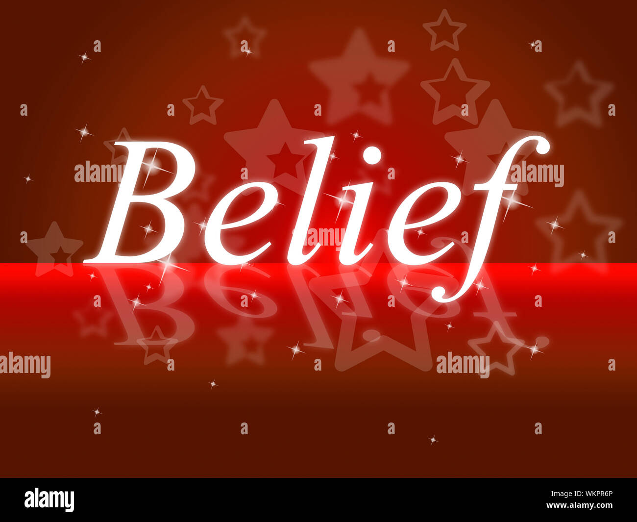 Word Belief Showing Belive In Yourself And Hope Faithful Stock Photo ...