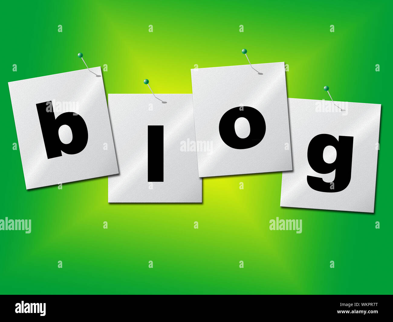Blog World Showing Site Blogger And Weblog Stock Photo - Alamy
