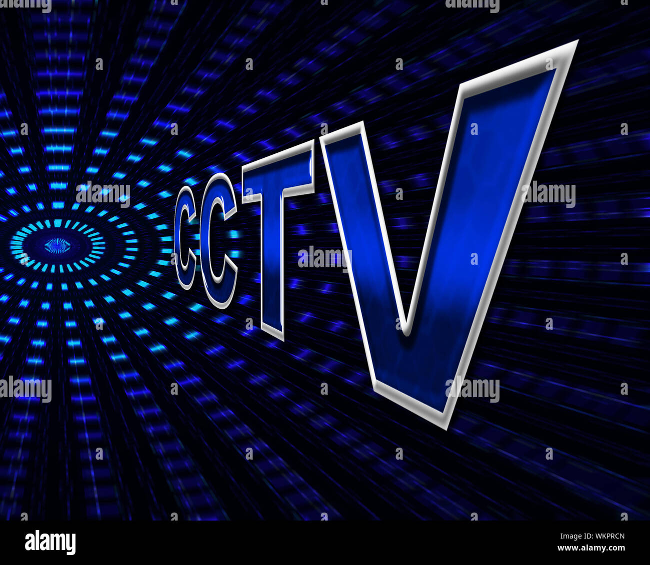 Cctv Surveillance Indicating Monitored Area And Camera Stock Photo - Alamy