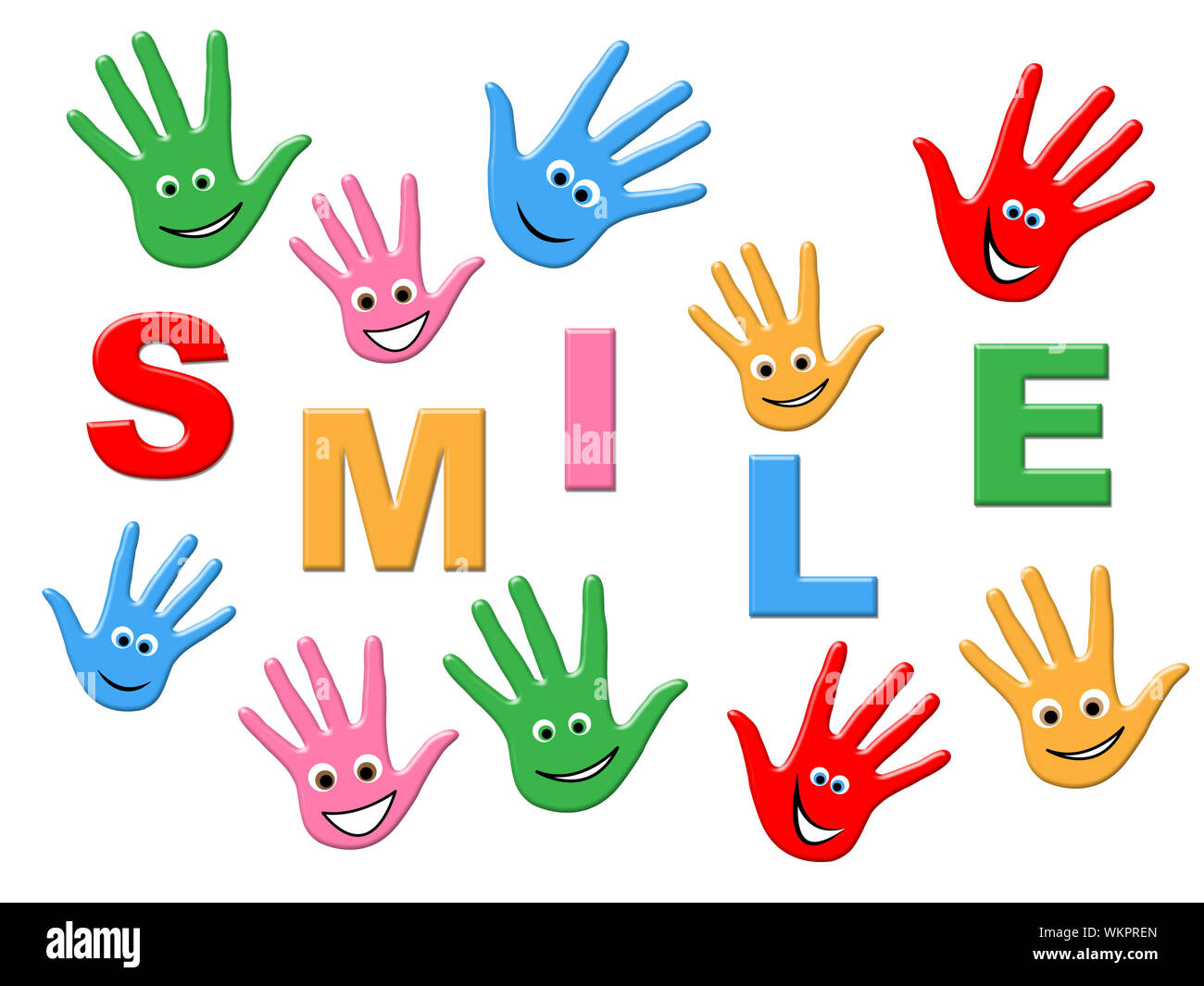 Joy Smile Representing Child Creativity And Childhood Stock Photo - Alamy