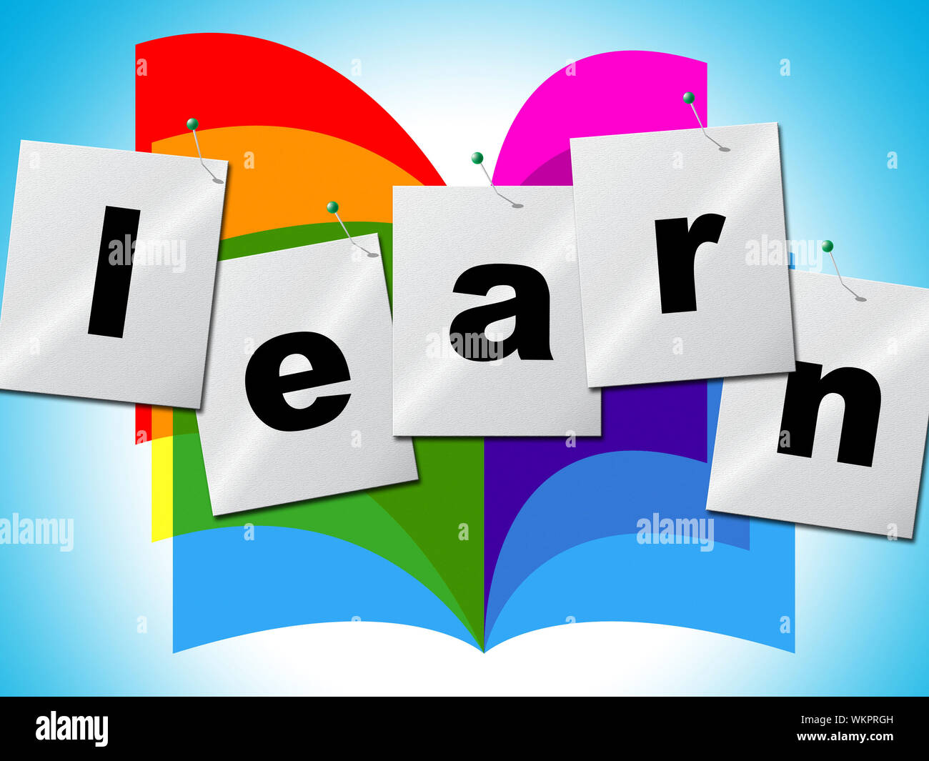 Learn Education Representing Training Learning And School Stock Photo ...