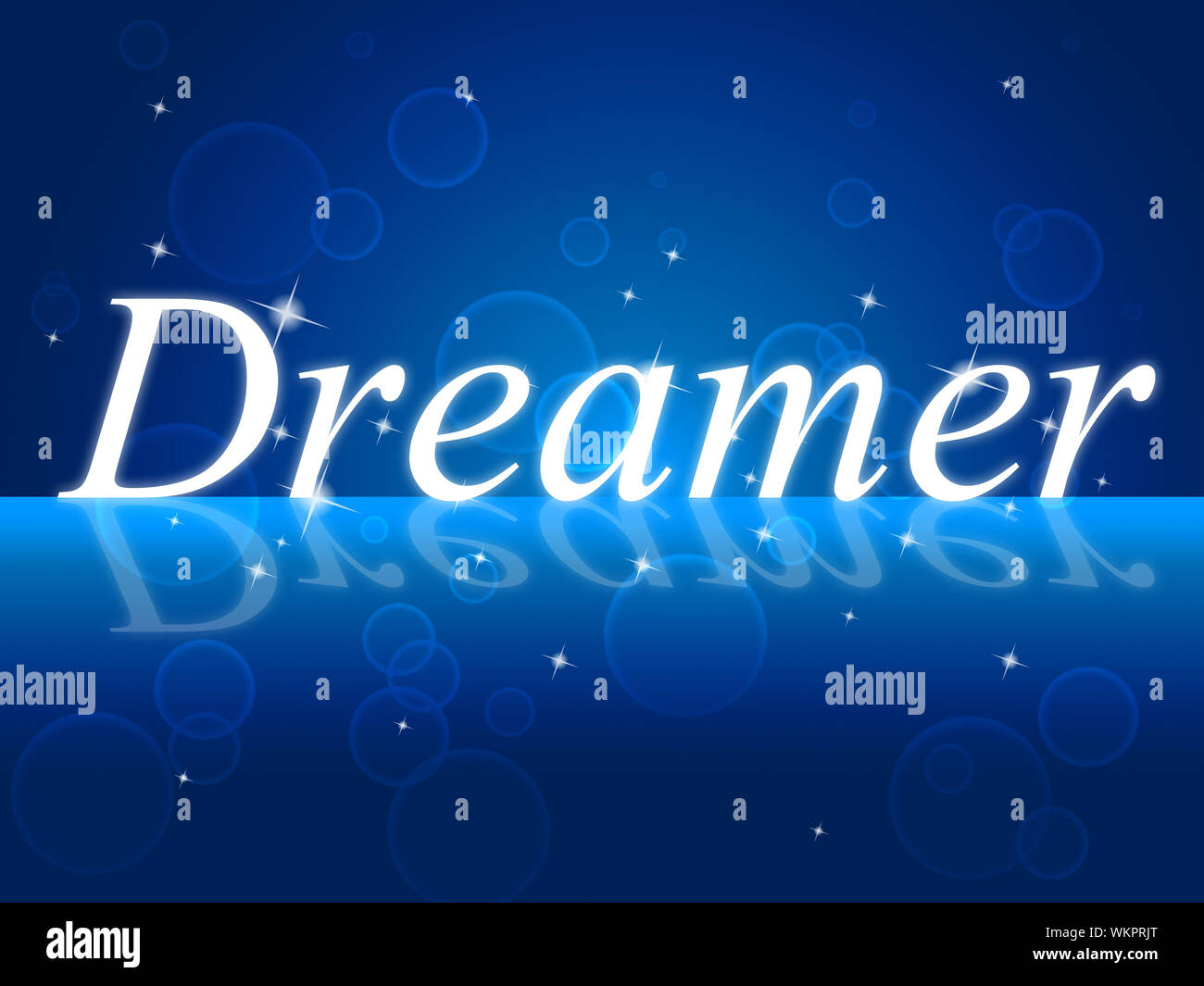 Dreamer Dream Representing Plans Hope And Night Stock Photo - Alamy