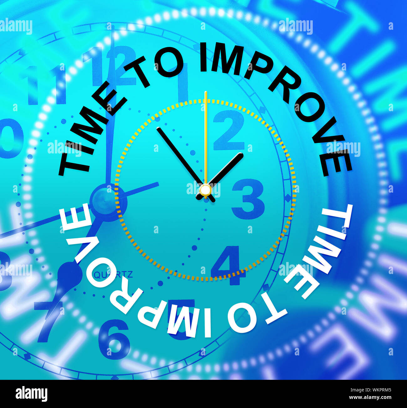 Time To Improve Representing Improvement Plan And Enhance Stock Photo ...