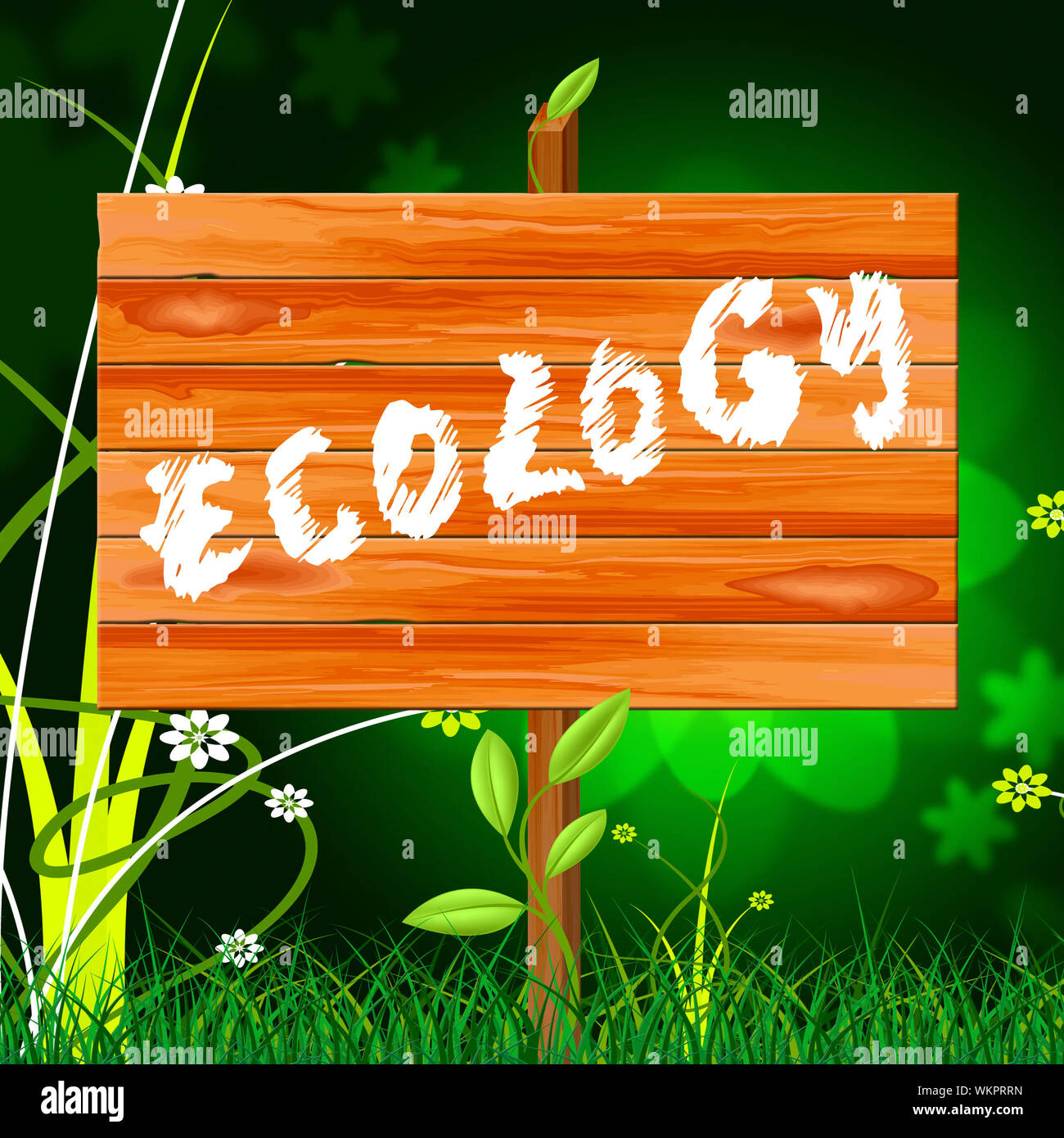 Eco Ecology Showing Go Green And Environmentally Stock Photo - Alamy