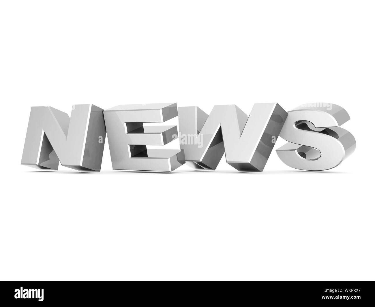 Breaking news 3d illustration Black and White Stock Photos & Images - Alamy