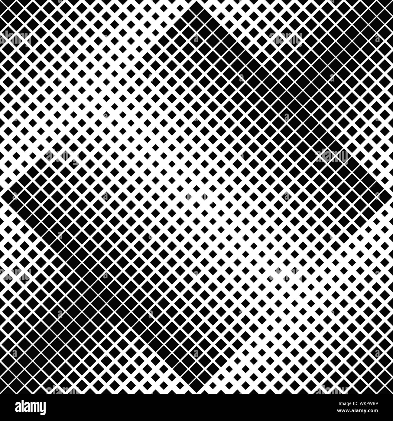 Seamless Abstract Monochrome Geometrical Square Pattern Background Design Black And White