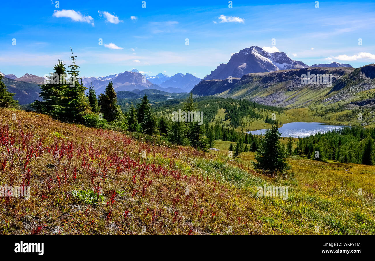 Scenic view of mountains in Banff national park near Egypt lake ...