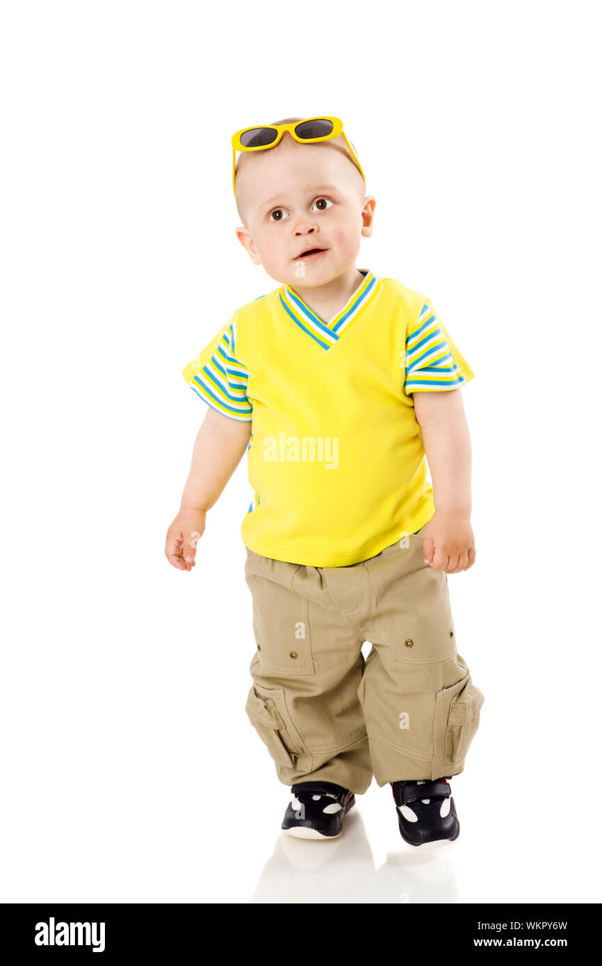 toddler boy standing full body isolated on white Stock Photo - Alamy