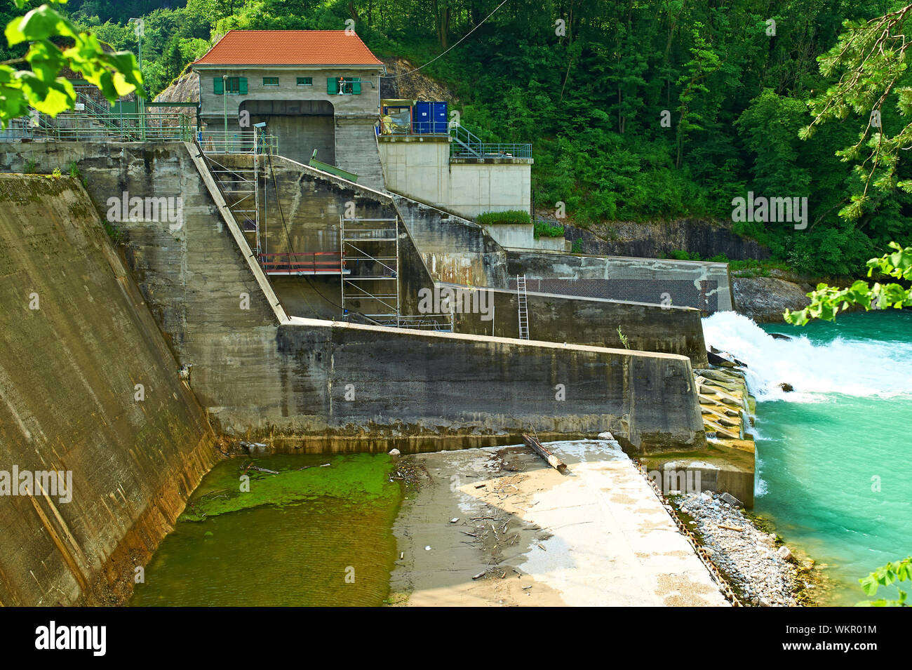 Hydroelectric power plant in Germany Stock Photo - Alamy