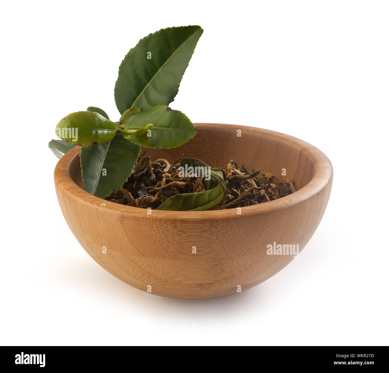 Tea branch with dried tea Stock Photo - Alamy