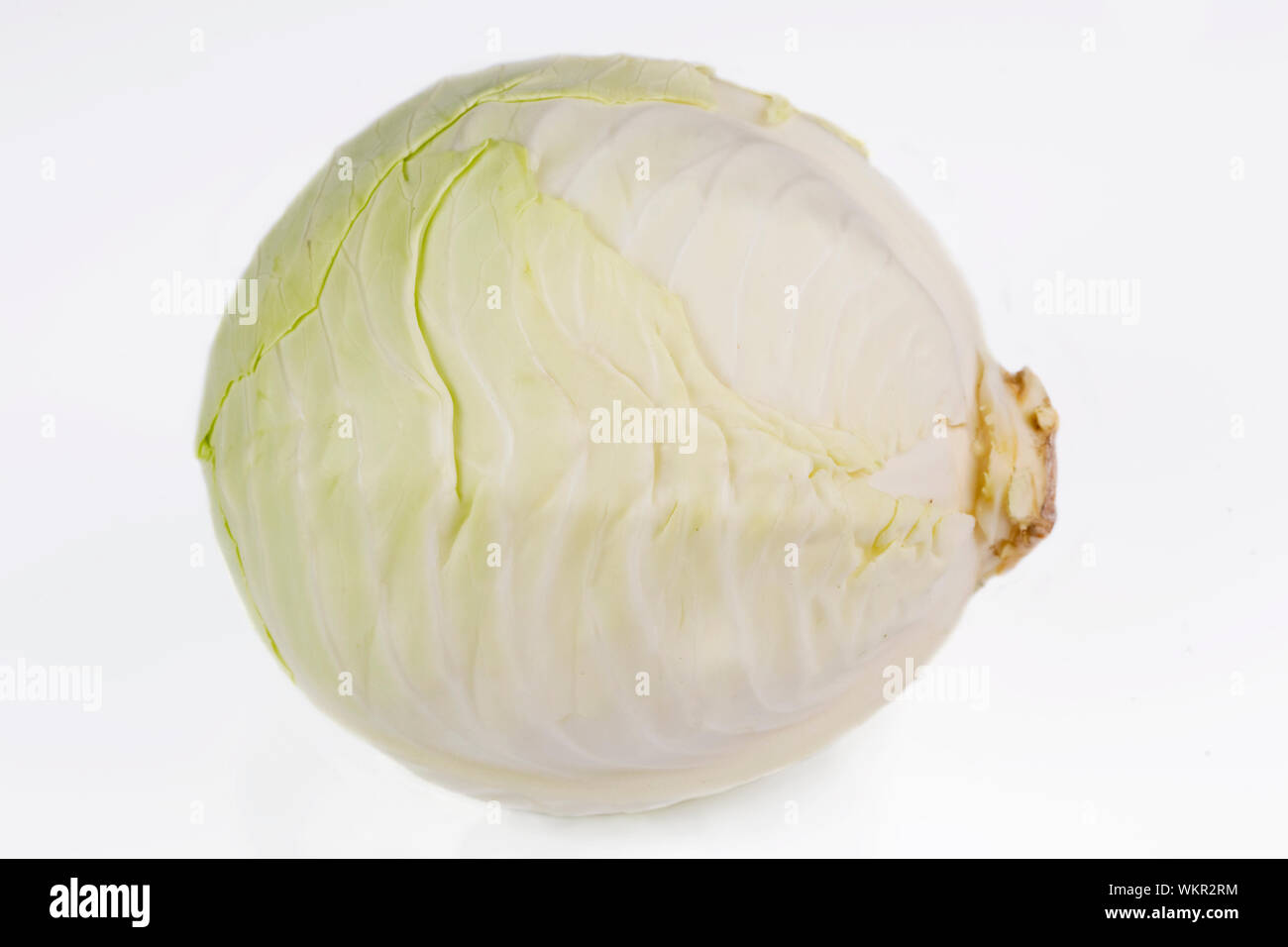 Cabbage head isolated on white Stock Photo - Alamy