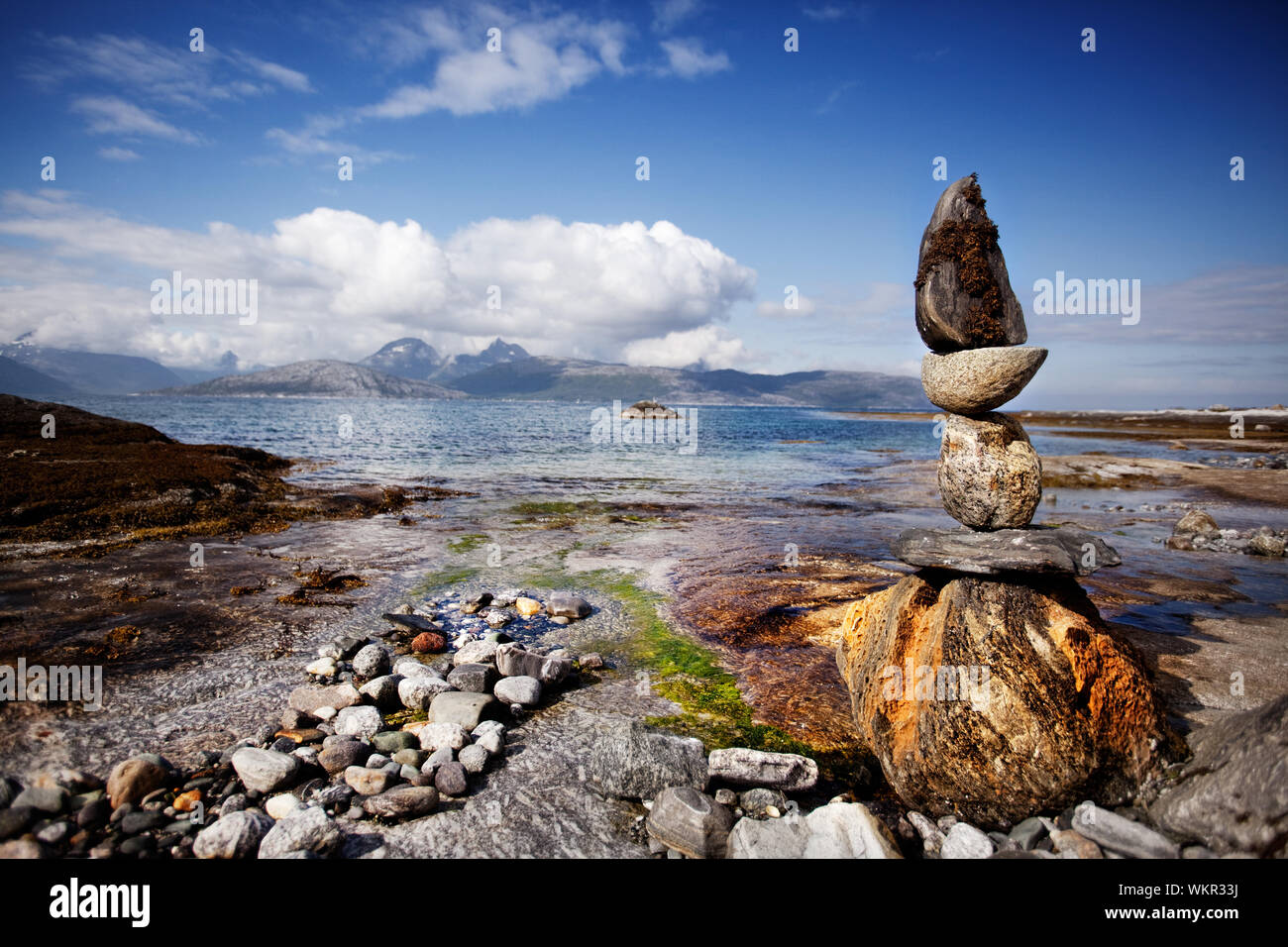 Rock Stacking Sculpture Stock Photo - Alamy