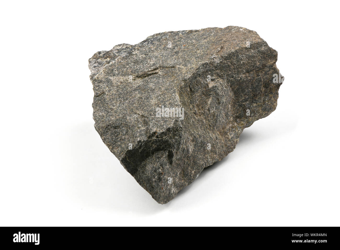 Grungy granite stone, marble rock isolated on white background. High ...