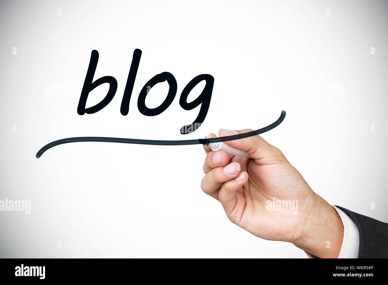Blog text against white hi-res stock photography and images - Alamy