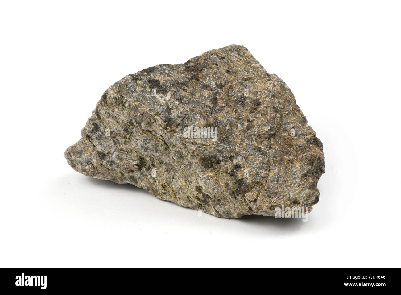 Grungy granite stone, marble rock isolated on white background. High ...