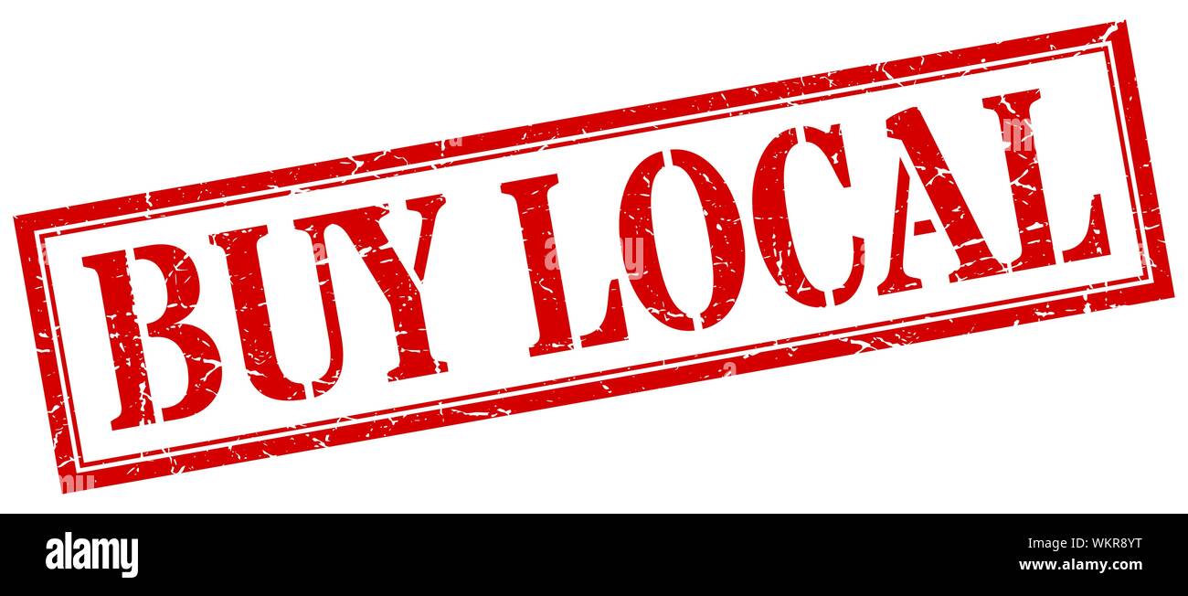 buy local stamp. buy local square grunge sign. buy local Stock Vector ...