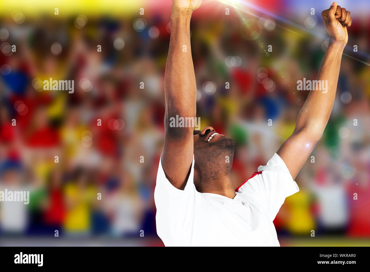 Football fans cheering blur hi-res stock photography and images - Alamy