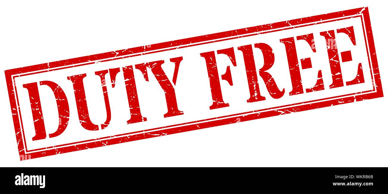 duty free stamp. duty free square grunge sign. duty free Stock Vector ...