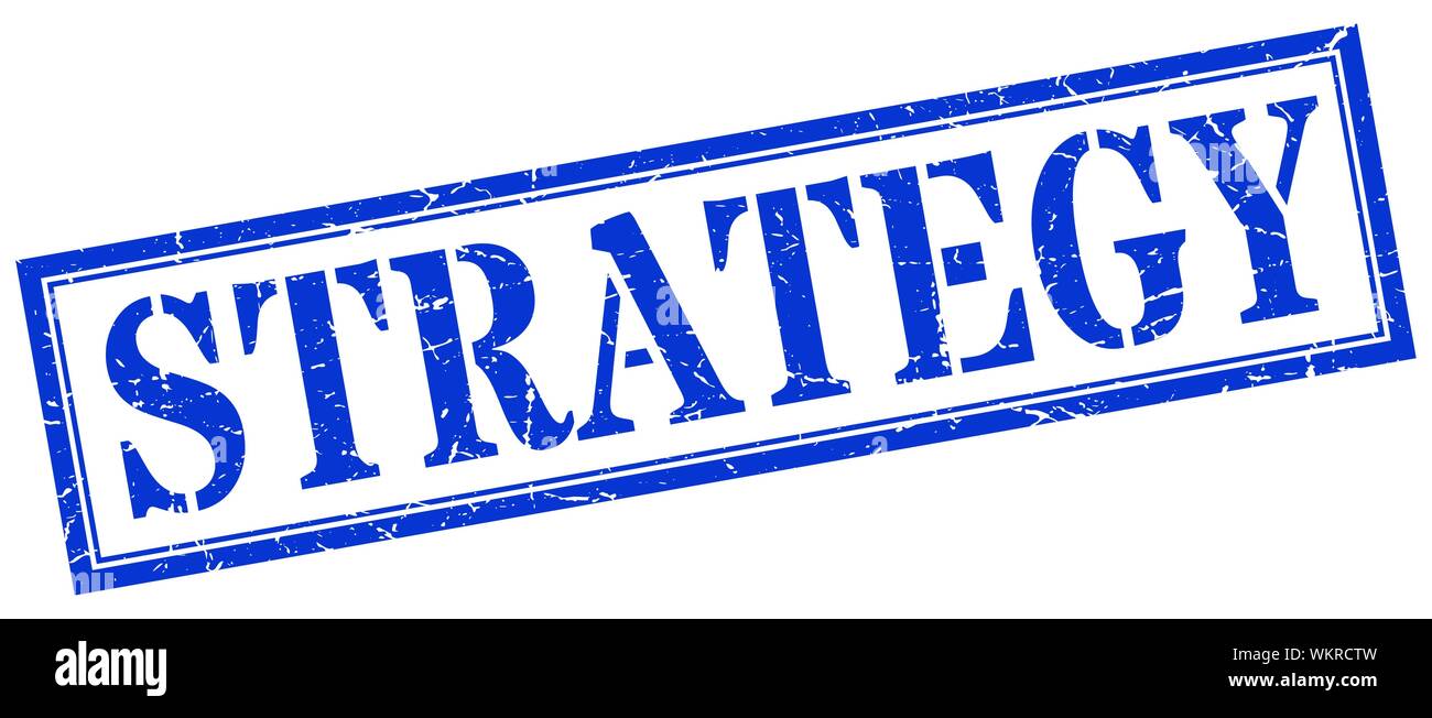 strategy stamp. strategy square grunge sign. strategy Stock Vector ...