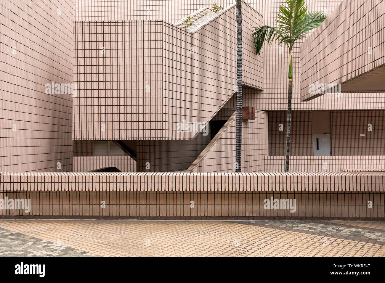 Contemporary Architecture Museum Building Structure in Hong Kong Stock ...