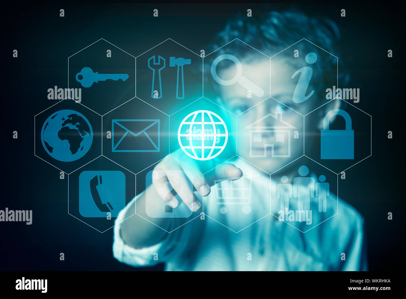 World wide web icon hi-res stock photography and images - Alamy