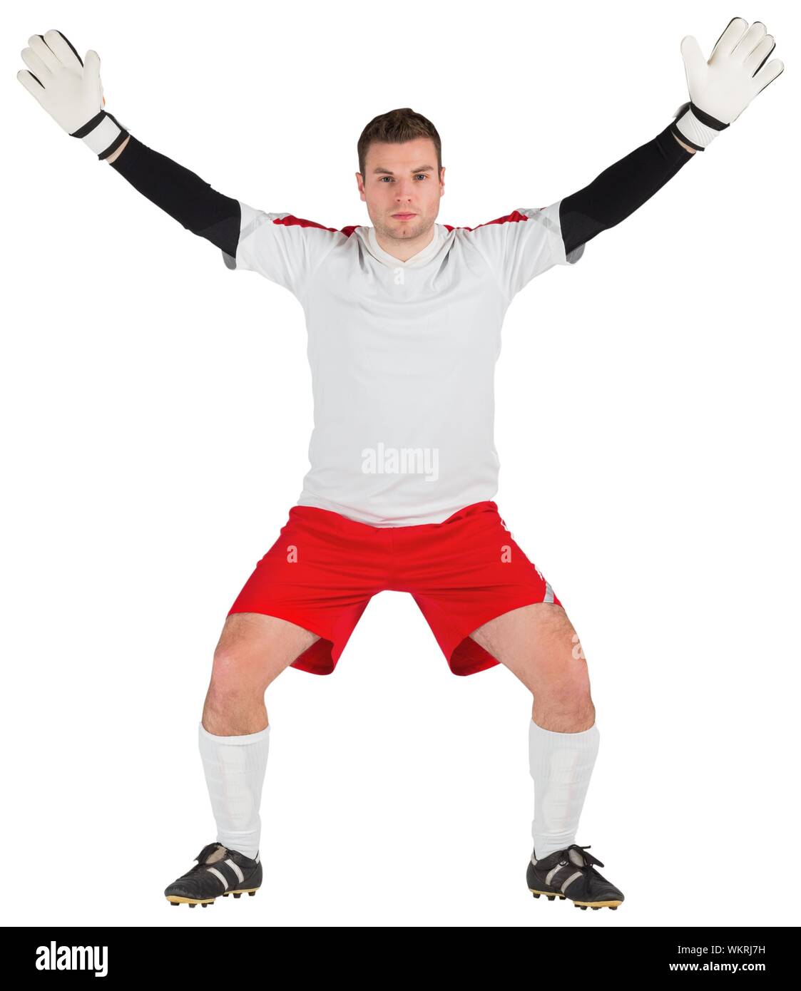 Soccer goalkeeper stance Cut Out Stock Images & Pictures - Alamy