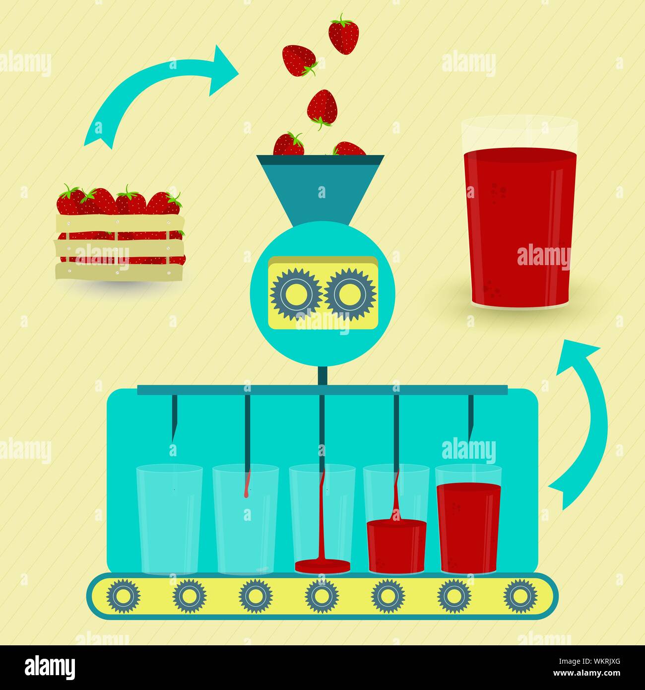 Strawberries Stock Vector Images - Alamy