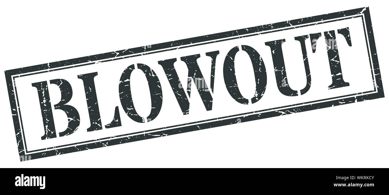 blowout stamp. blowout square grunge sign. blowout Stock Vector Image ...