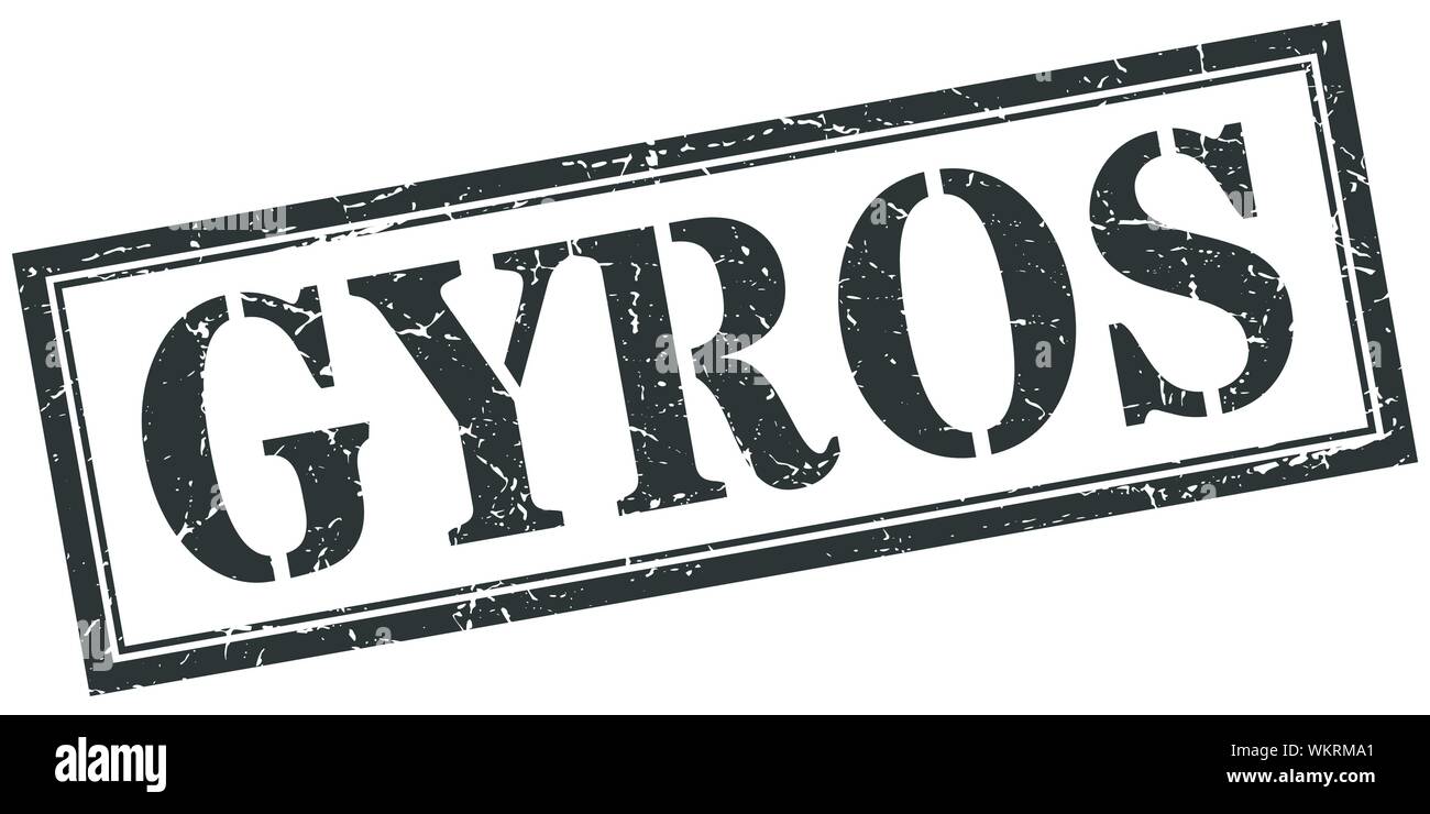 Gyros sign Black and White Stock Photos & Images - Alamy