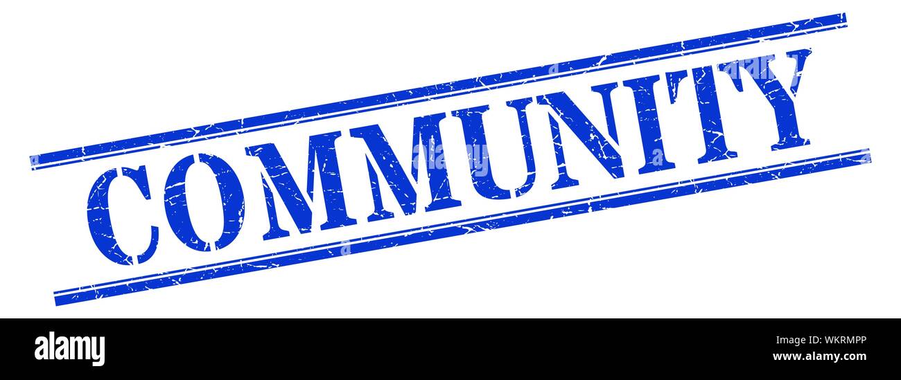 community stamp. community square grunge sign. community Stock Vector ...
