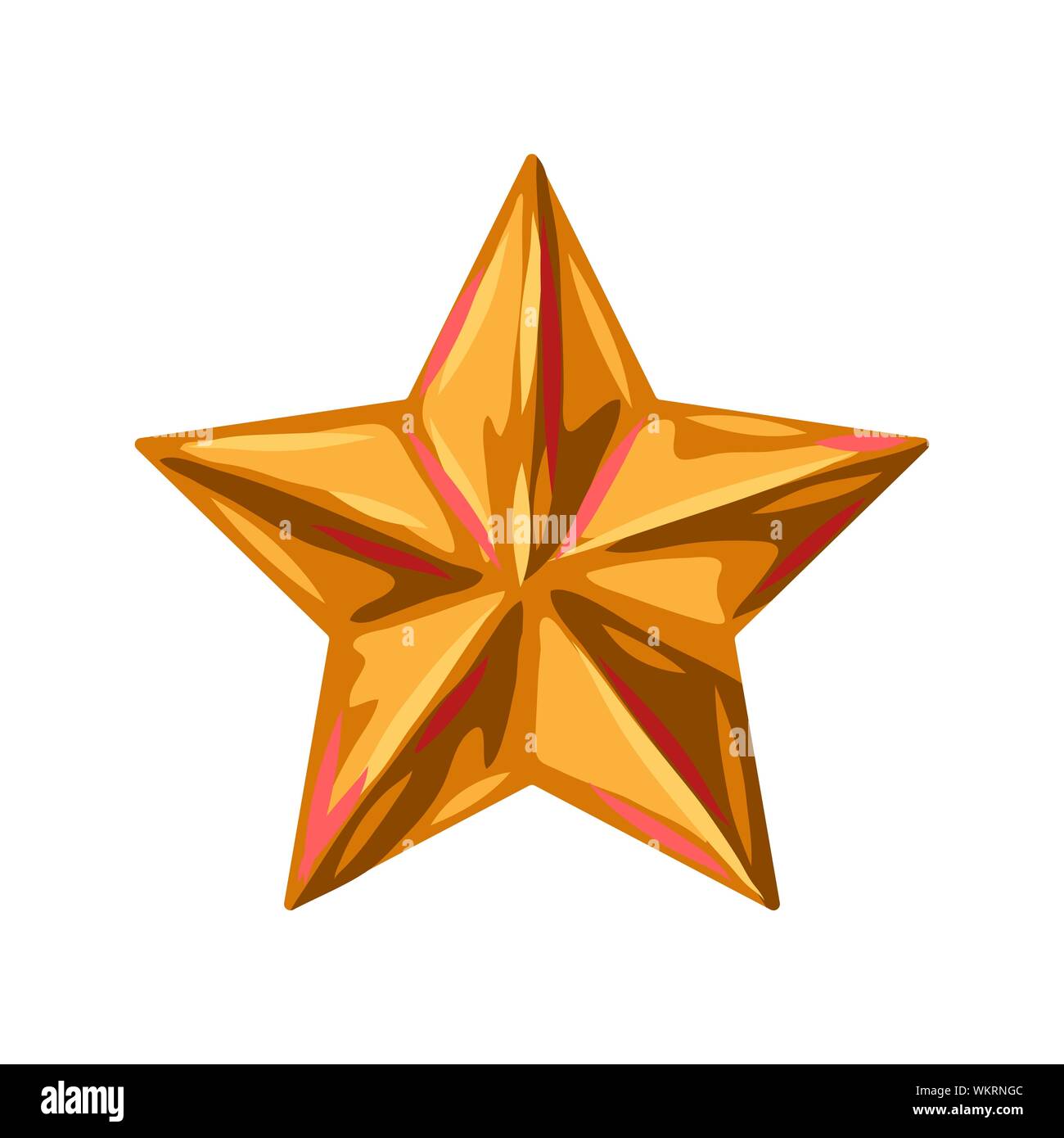 Illustration of gold star Stock Vector Image & Art - Alamy