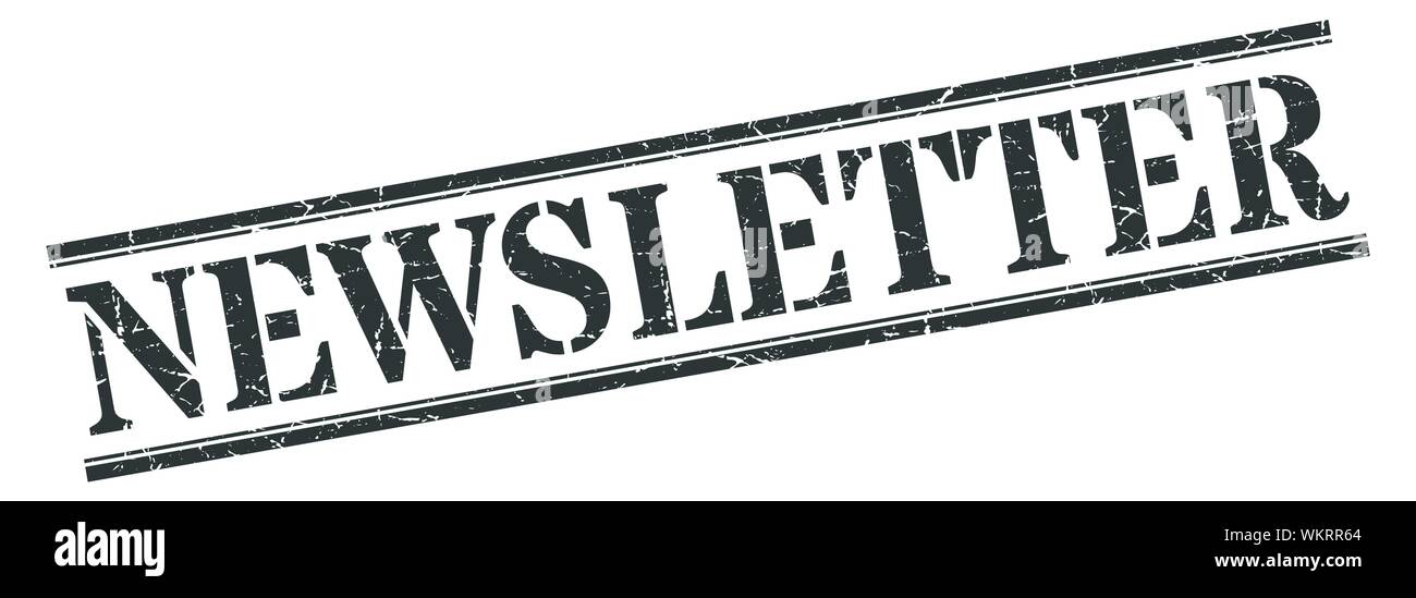 newsletter stamp. newsletter square grunge sign. newsletter Stock ...